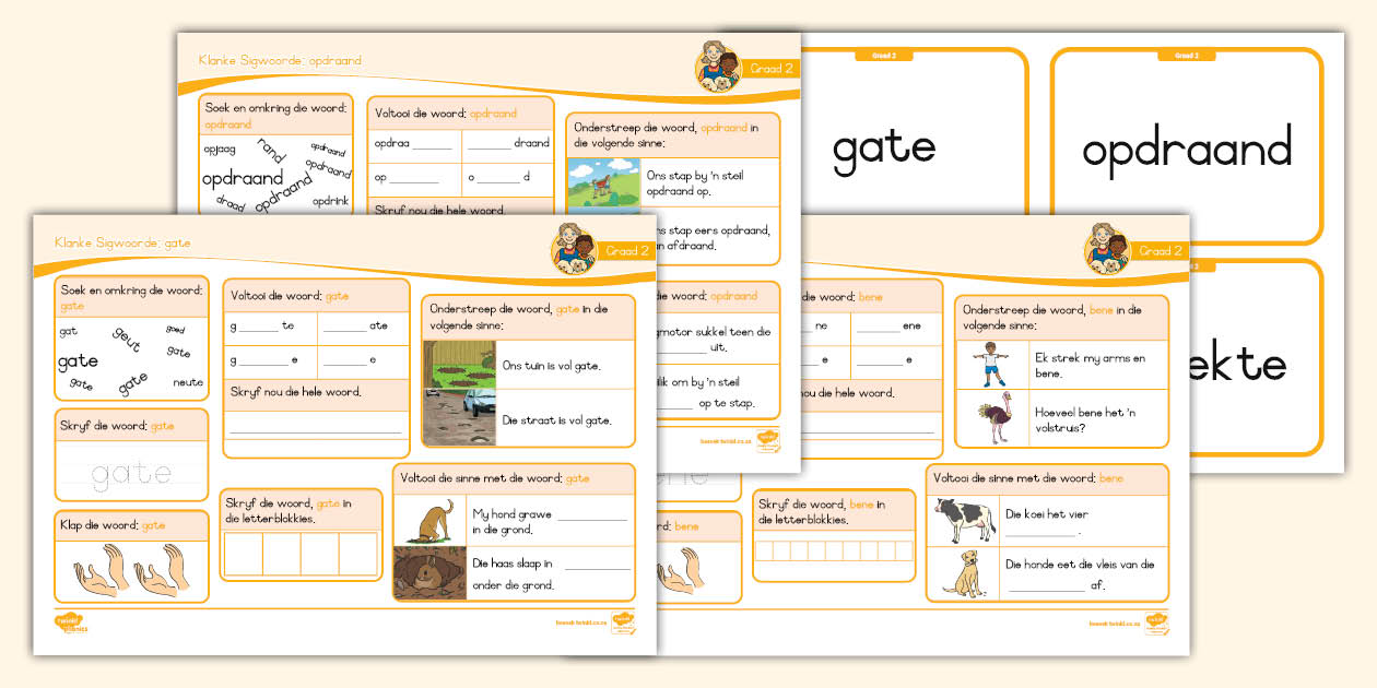 Graad 2 Klanke Sigwoorde st- (teacher made) - Twinkl