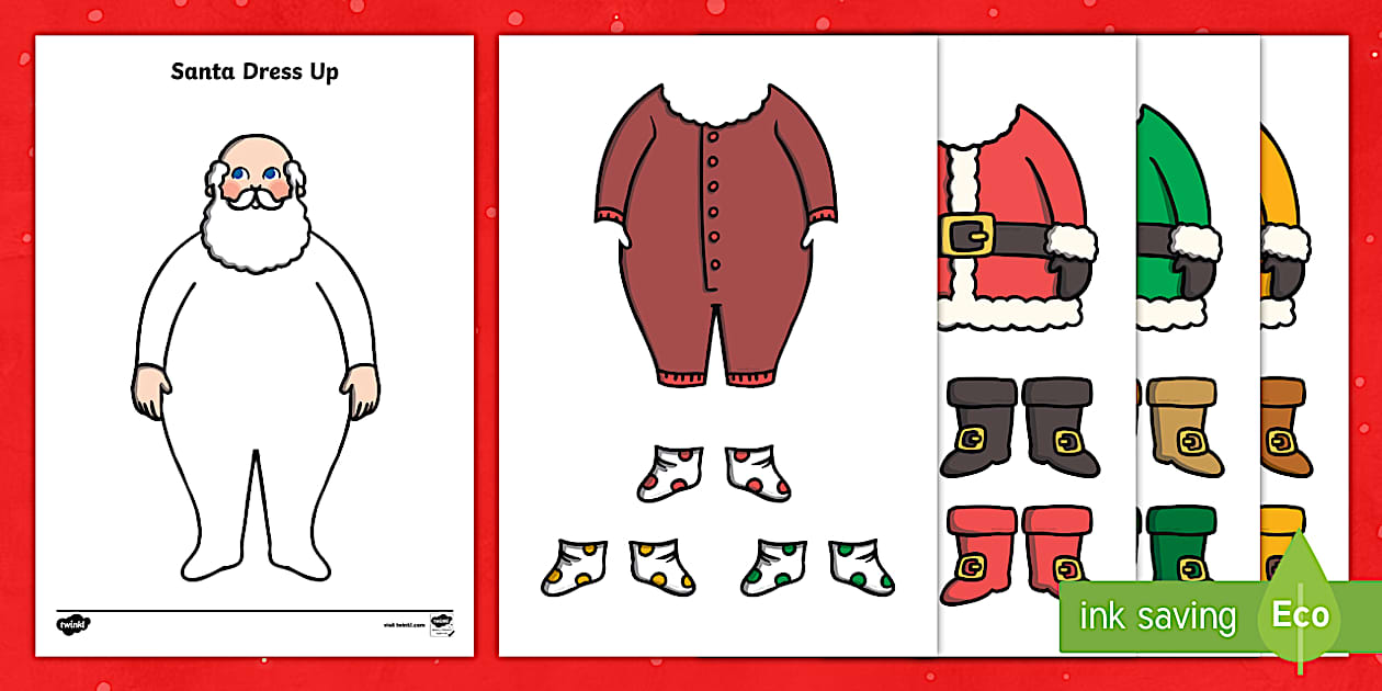 Santa Dress Up Activity (Hecho por educadores) - Twinkl