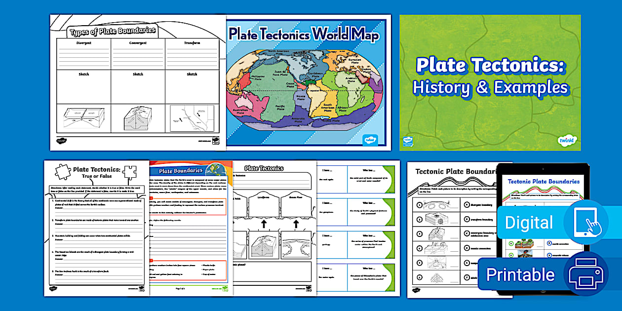 Sixth Grade Plate Tectonics Lesson Pack (teacher made)