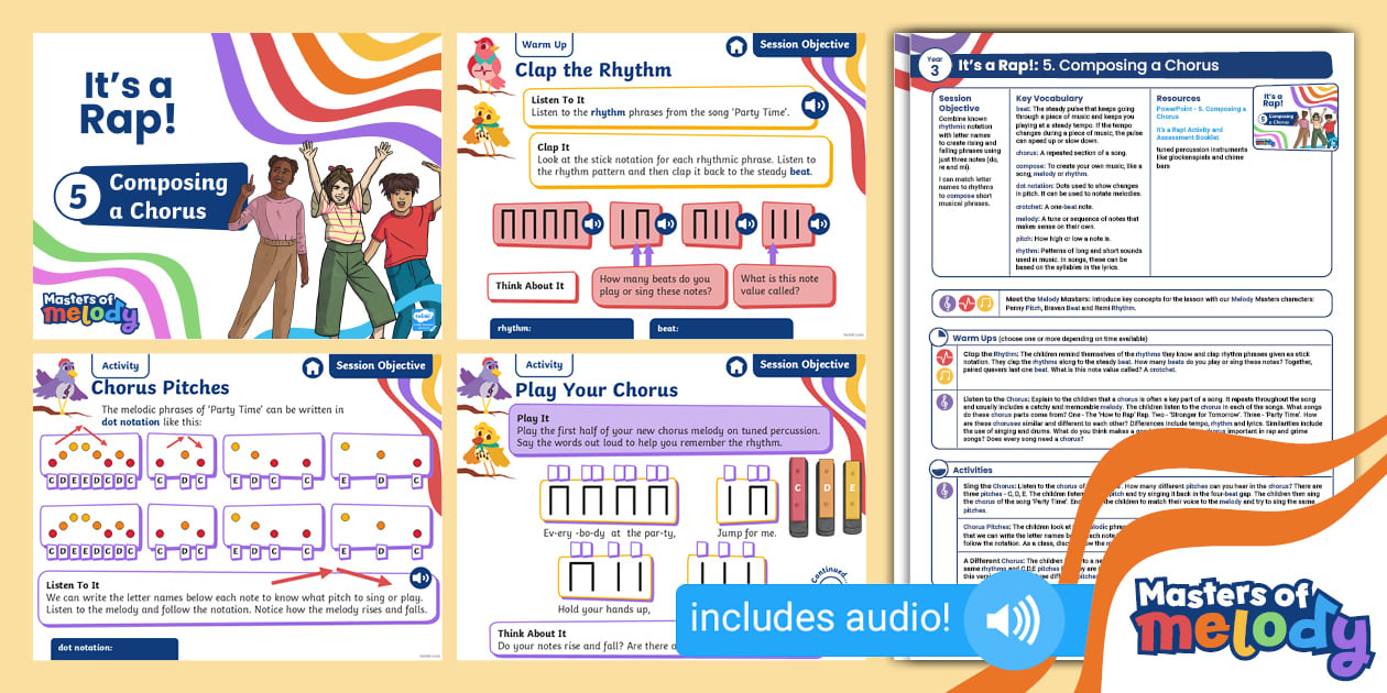 👉 Year 3 It's a Rap! - Session 5 (teacher made) - Twinkl