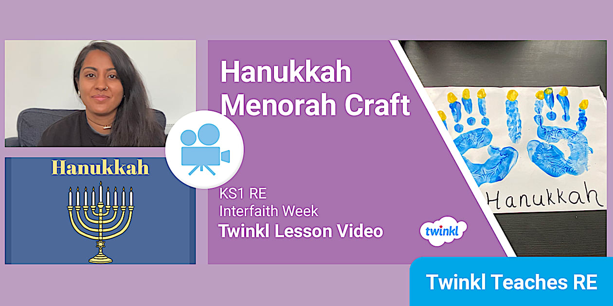 Hanukkah Menorah Craft Activity | (teacher made) - Twinkl