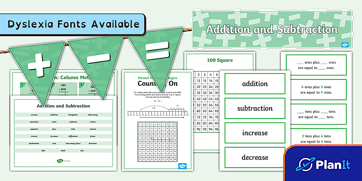 Y4 Addition and Subtraction Display Pack (teacher made)