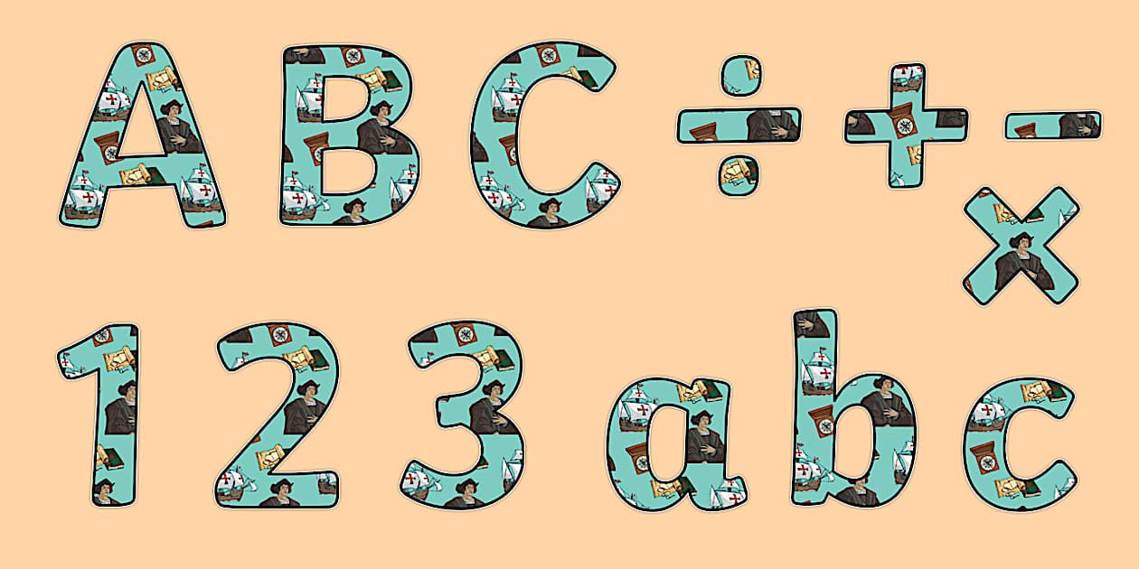 3-6 Chrstopher Columbus Display Lettering