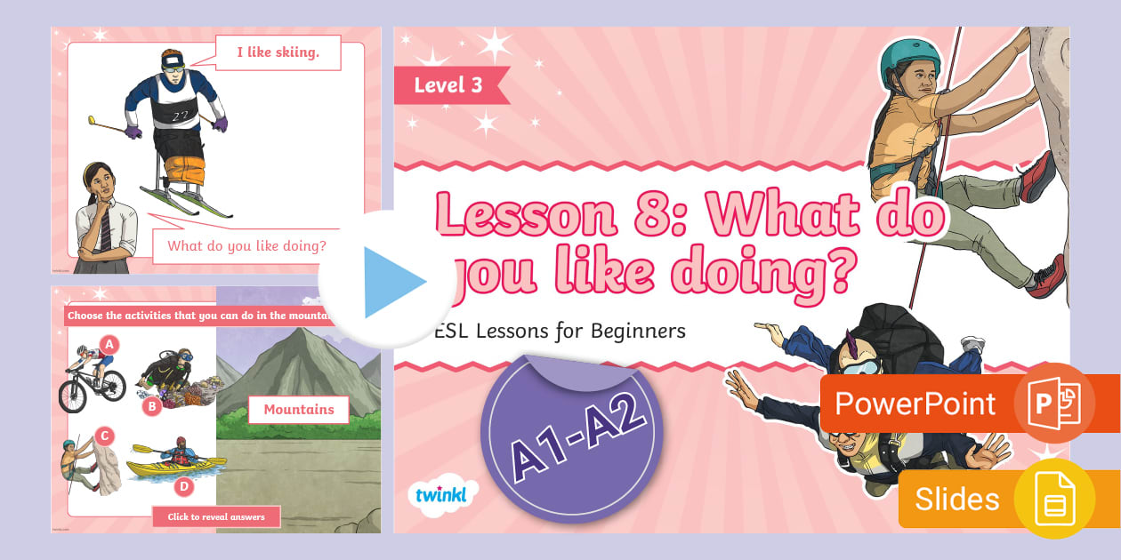 ESL Curriculum Level 3, Lesson 8 (professor feito) - Twinkl