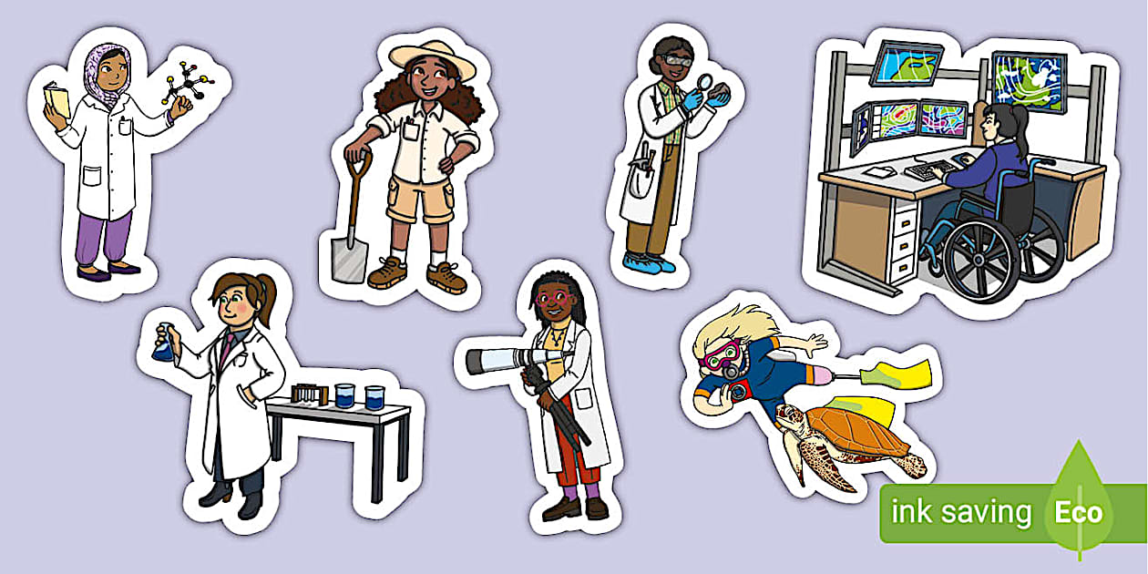 International Day of Women and Girls in Science Stick Puppets