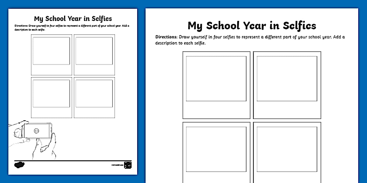 School Year in Selfies Activity | Resource | Twinkl USA