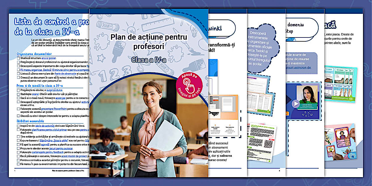 Început de an școlar – Plan de acțiune profesor clasa a IV-a