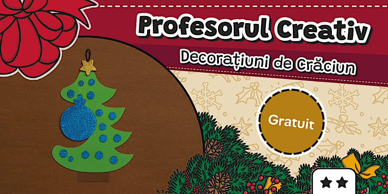 Globulețul fermecat – Profesorul creativ Decorațiuni Crăciun