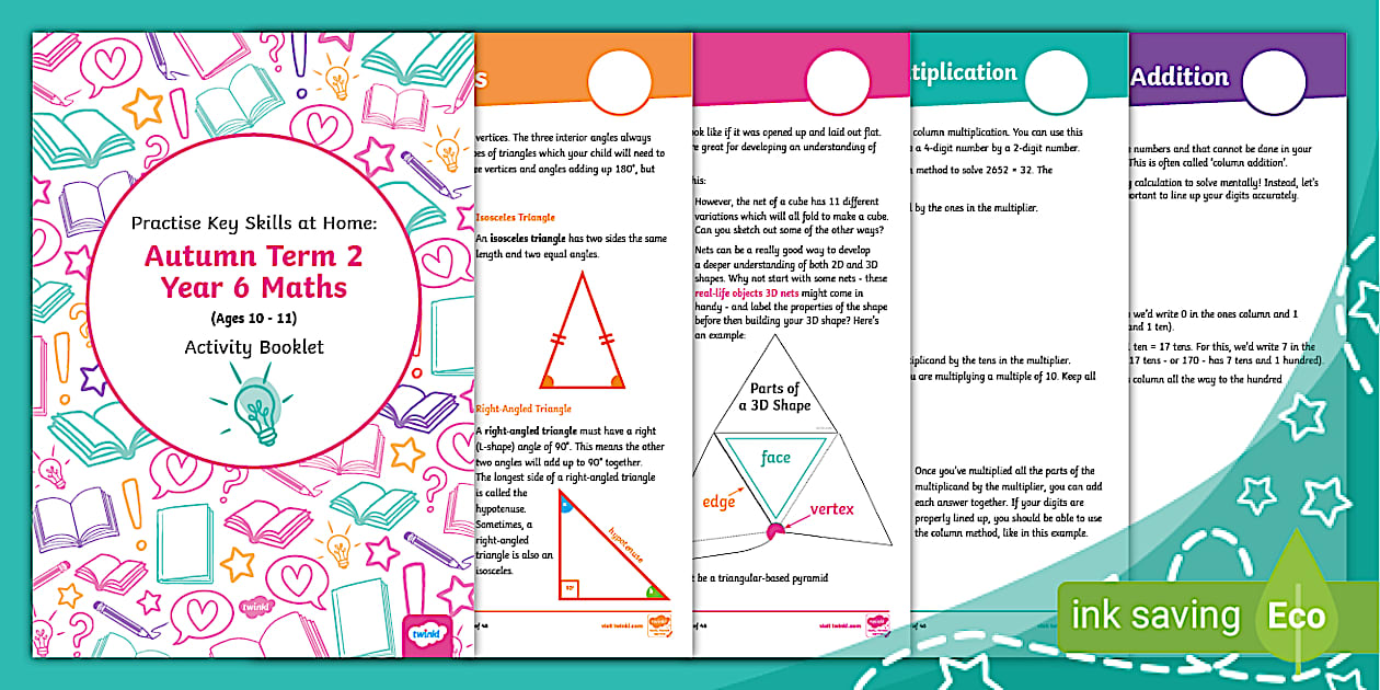 Practise Key Skills at Home: Year 6 Maths Activity Booklet