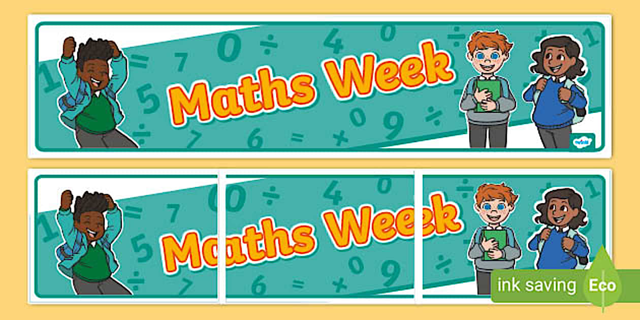 👉 Maths Week Display Banner (teacher made) - Twinkl