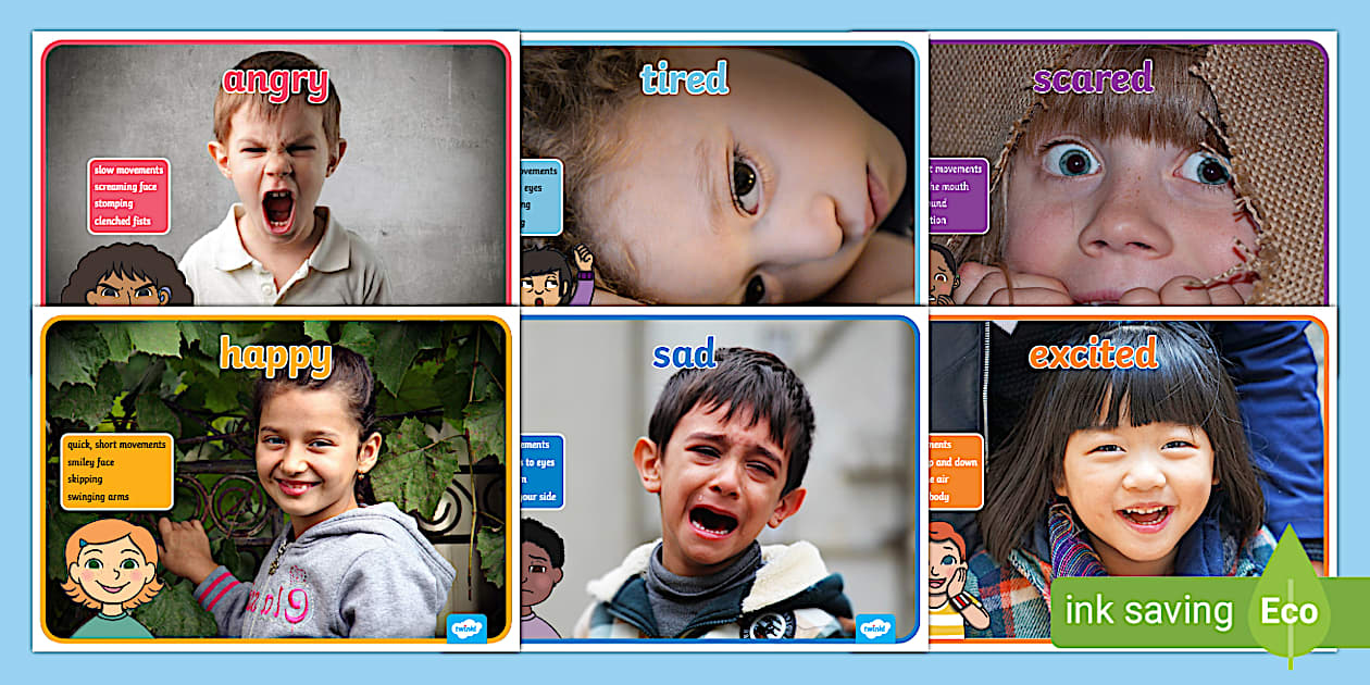 Feelings Dance Display Poster Prompts (teacher made)