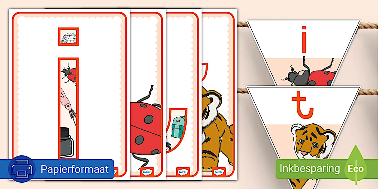 Graad 1 Klanke Plakkate i, t (creat de profesori) - Twinkl