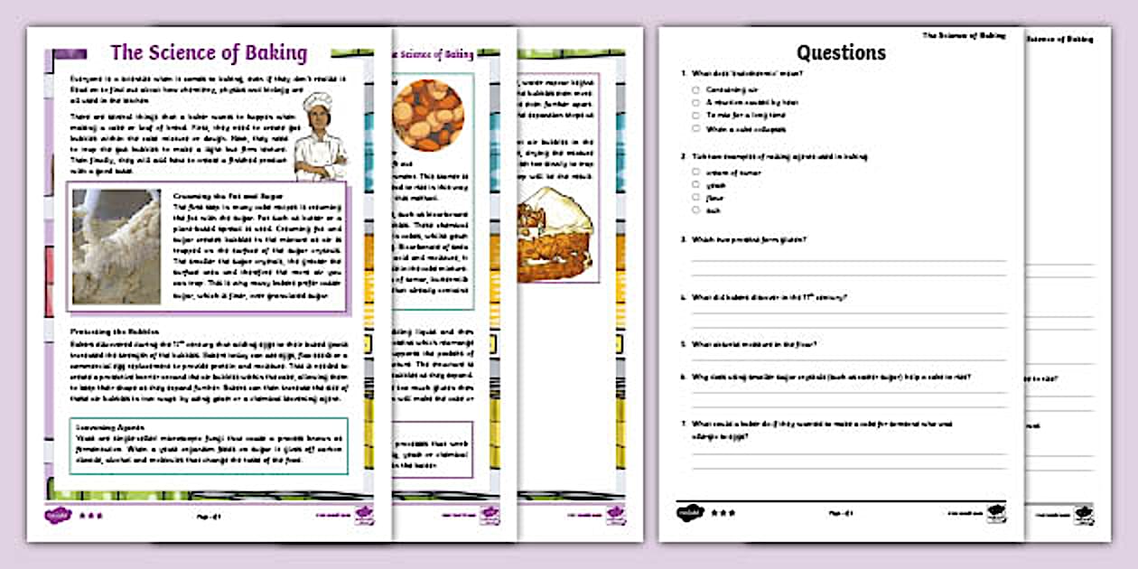 The Science of Baking Differentiated Reading Comprehension