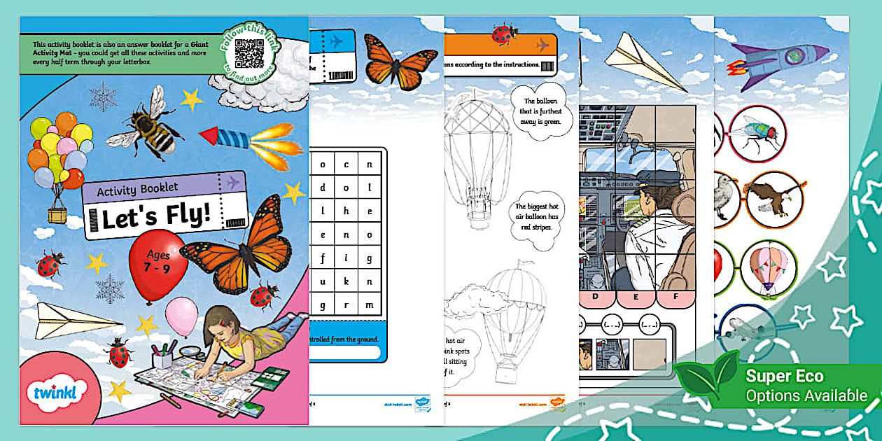 Let's Fly Activity Booklet 7 to 9 Years (teacher made)