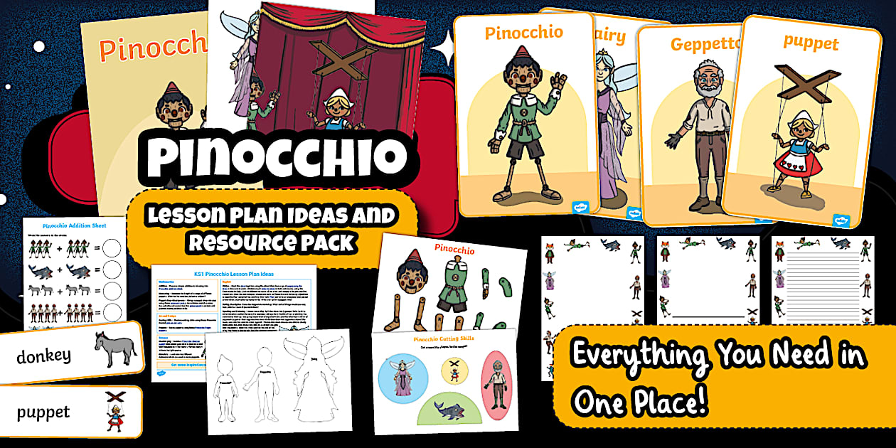 Pinocchio Lesson Plan Ideas and Resource Pack
