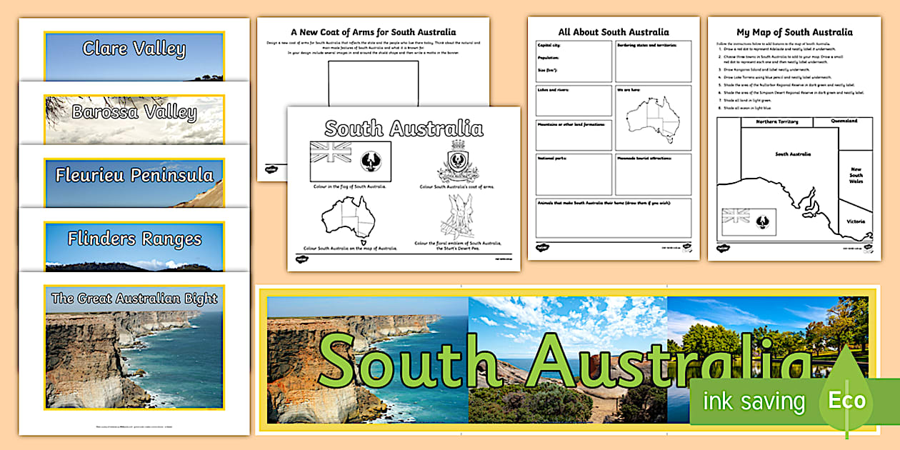 Australian States and Territories - South Australia Resource Pack-Australia
