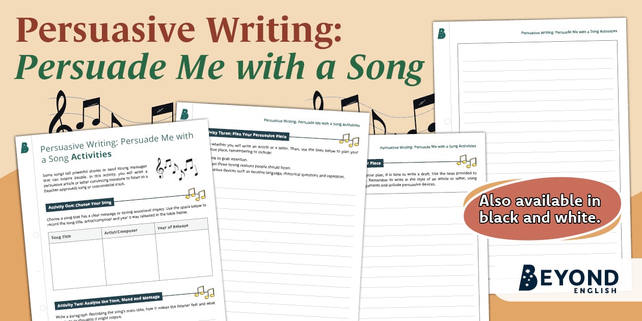 Persuasive Writing Activity Pack