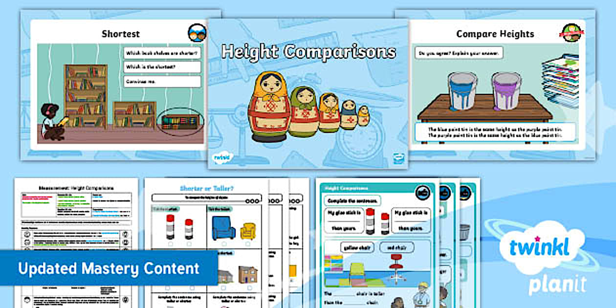 👉 Y1 Understanding Length and Height PlanIt Maths Lesson 1