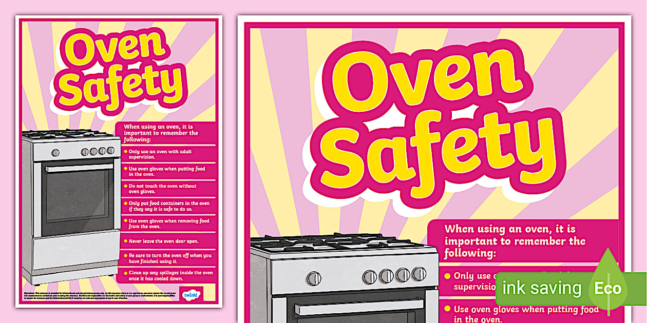 Oven Safety Poster (teacher made) - Twinkl