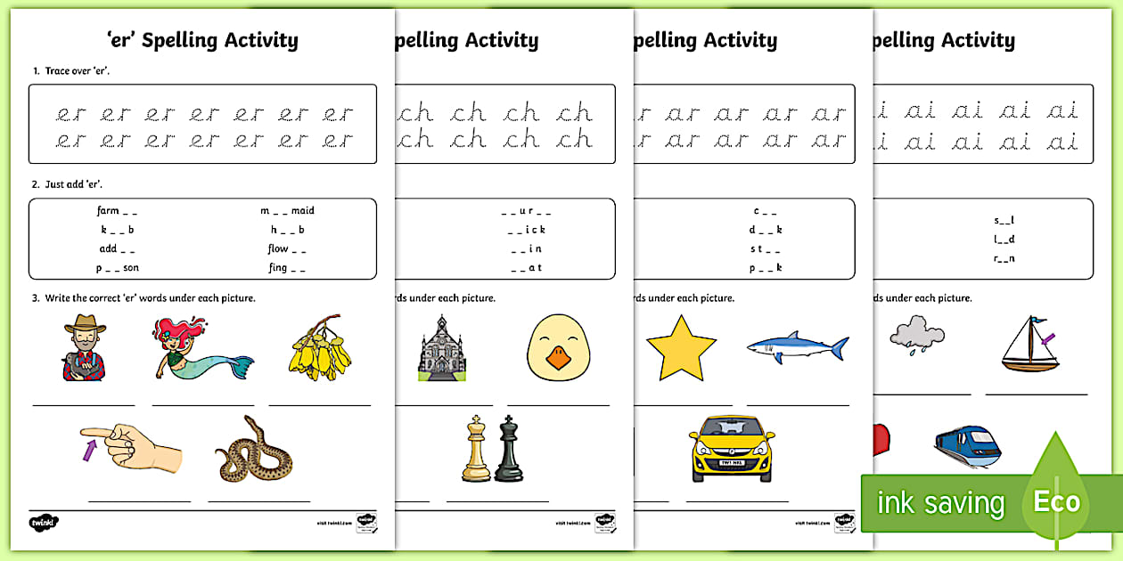 Phase 3 Activities - Letters and Sounds Support for Spelling