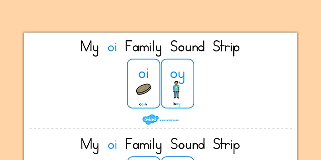 My Oi Family Sound Strip (teacher made) - Twinkl