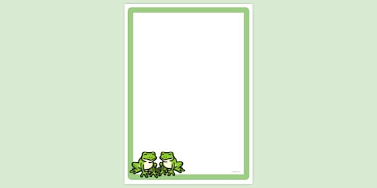 Cute Frogs Page Border | Page Borders | Twinkl - Twinkl