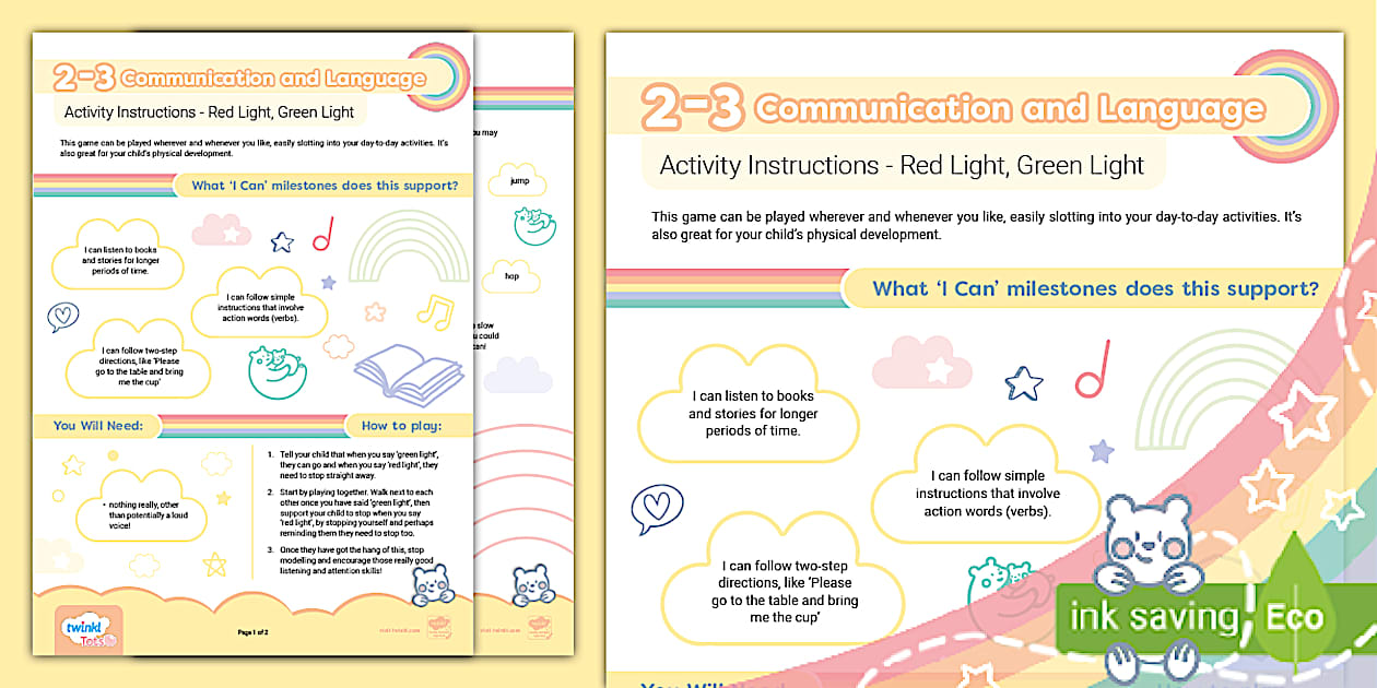 Age 2-3 Communication and Language (teacher made) - Twinkl