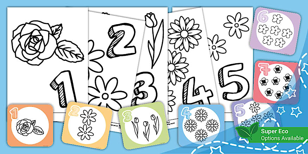 👉 Flower Colour and Count Pack | Parents Baby & Pregnancy