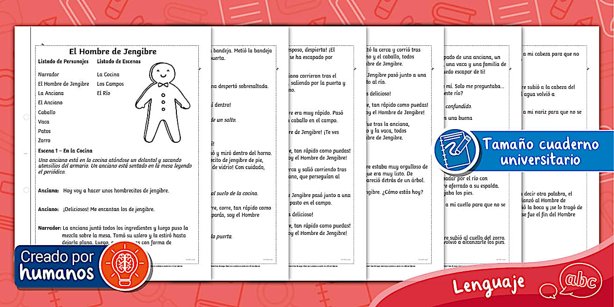 Guión | Teatro | El Hombre de Jengibre | Lenguaje | Obra