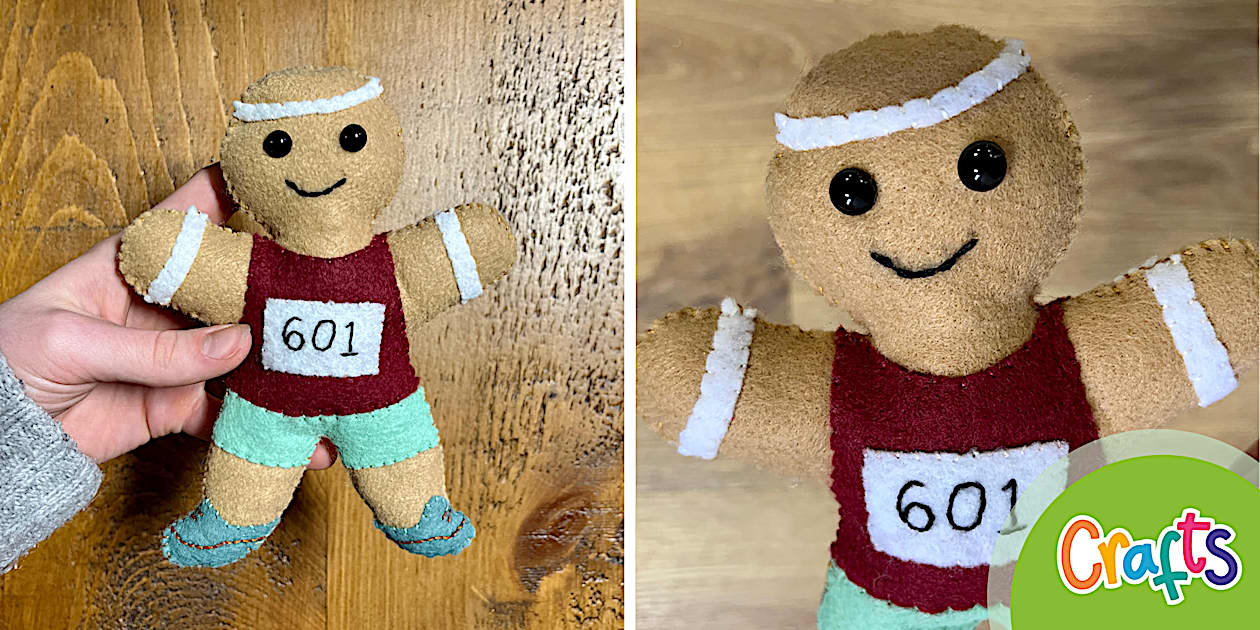 Gingerbread Marathon Runner Sewing Pattern (teacher made)