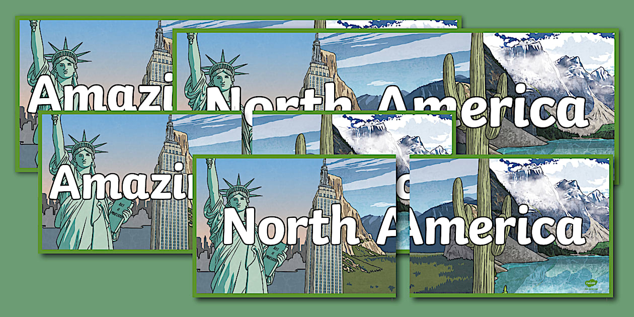 North America Display Banner (teacher made) - Twinkl
