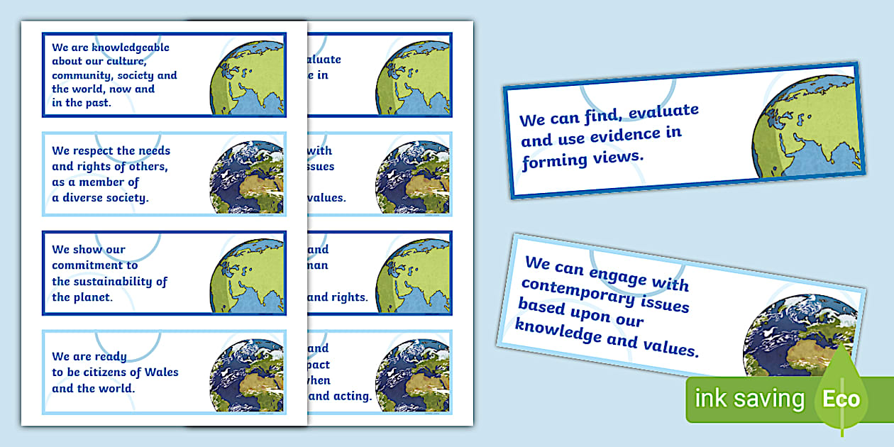 Four Purposes Display Statements: Ethical, Informed Citizens