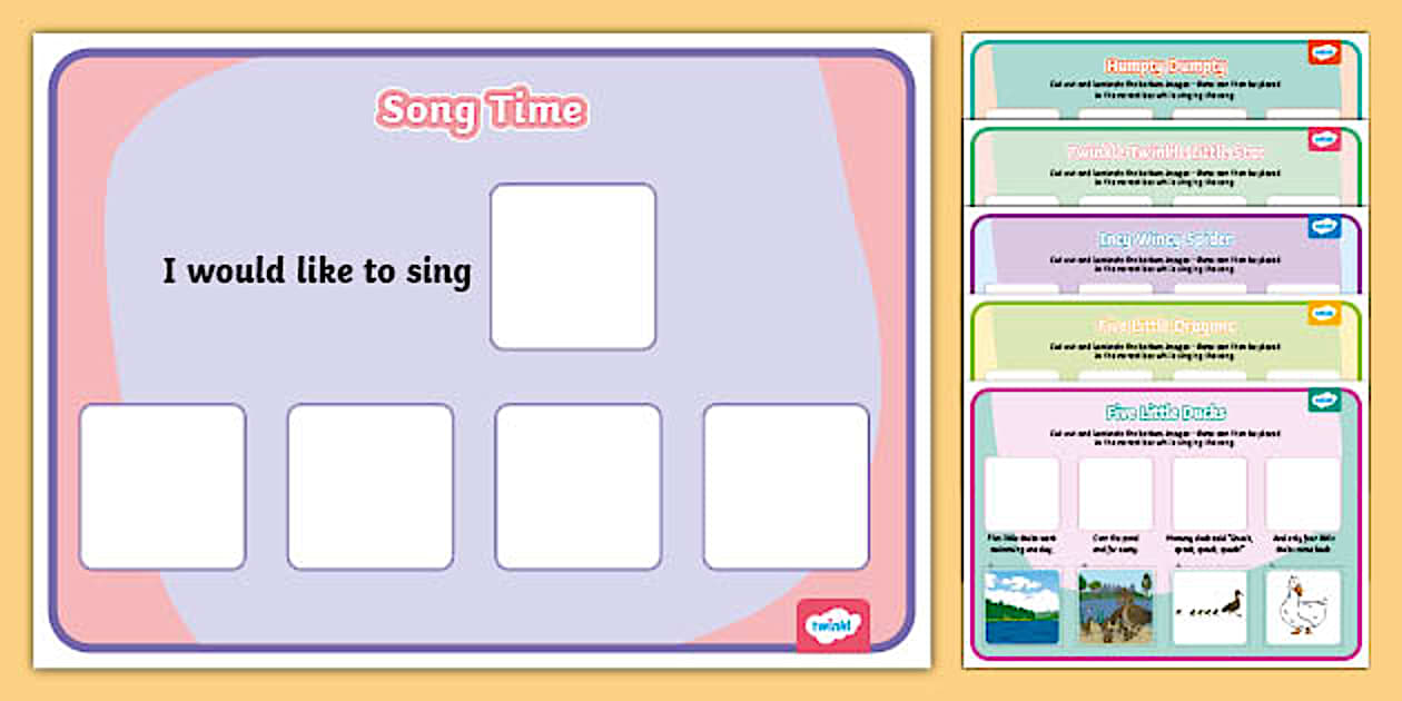 SEND Circle Time Songs and Choice Boards (Lehrer gemacht)