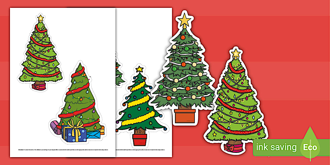 Christmas Tree Cutting Skills Activity (teacher made)