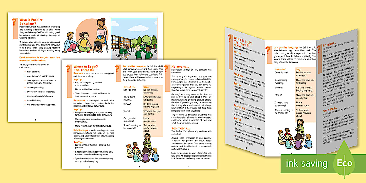 Promoting Positive Behaviour Information for Parents and Carers Leaflet