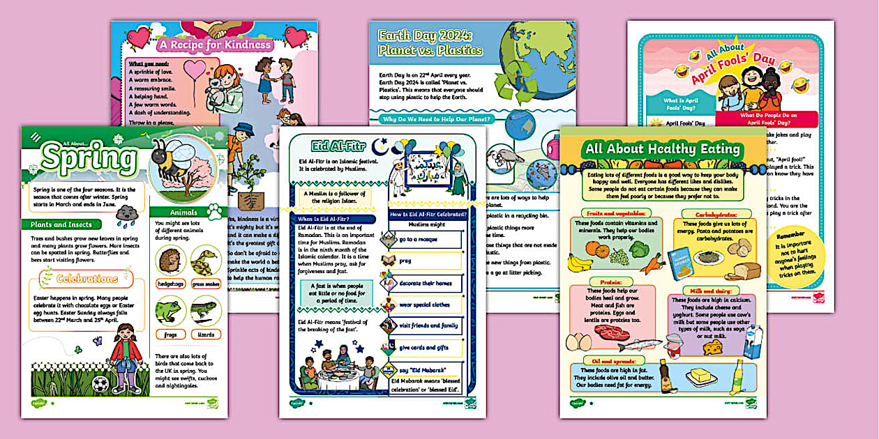 KS1 April Reading Comprehension Activity Pack - Twinkl