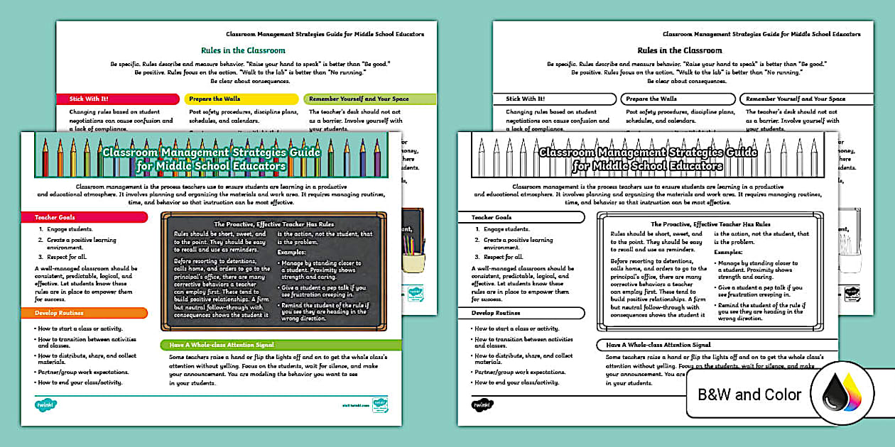 Classroom Management Strategies PDF - Twinkl USA - Twinkl