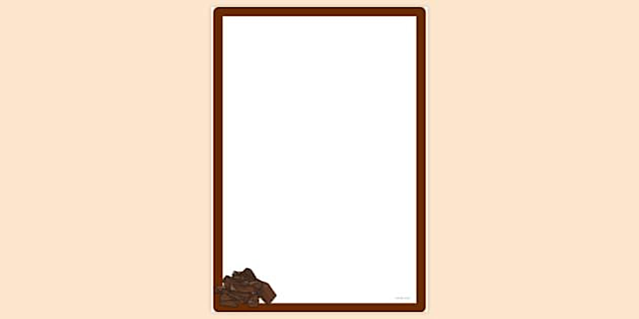 Simple Blank Bonfire Toffee Page Border | Twinkl - Twinkl