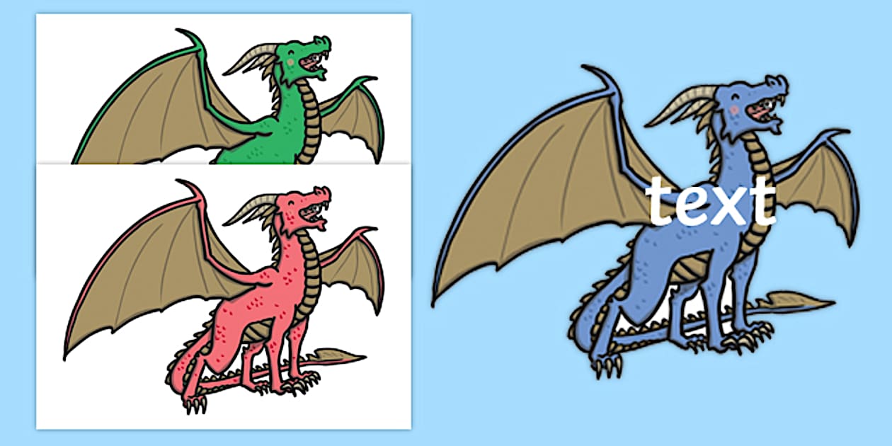 Editable Dragons (teacher made) - Twinkl