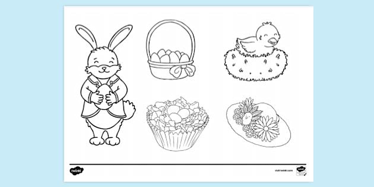 Easter Colouring Pages | Colouring Sheets (teacher made)