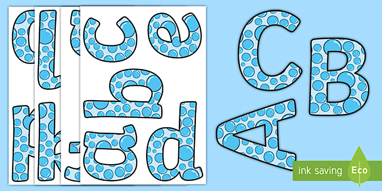 Bubble Display Lettering (teacher made) - Twinkl