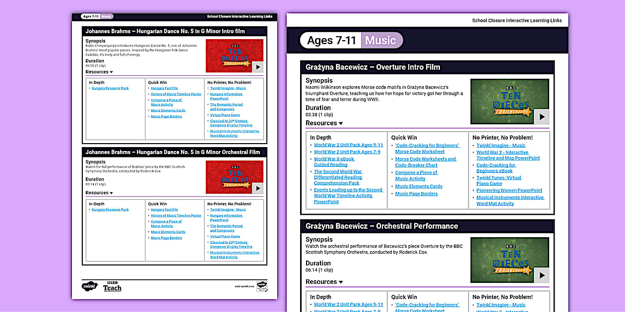 FREE! - 👉 BBC Teach | Live Lesson and Resources - Music - Overture ...