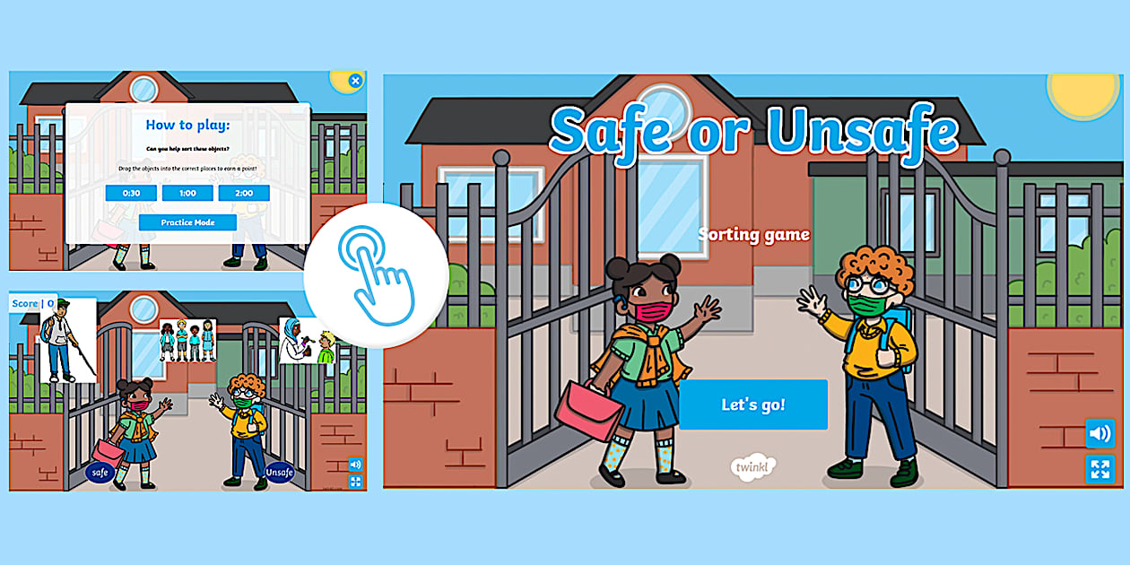 Interactive Safe or Unsafe Sorting Game | CfE Resources
