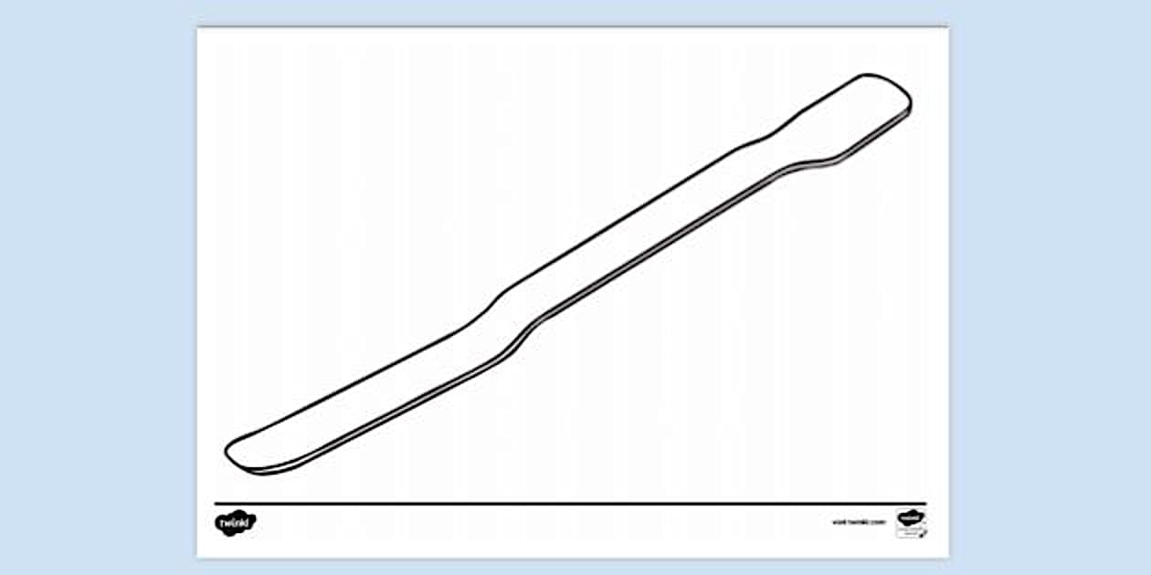 Science Spatula Colouring Sheet | Colouring Sheets - Twinkl
