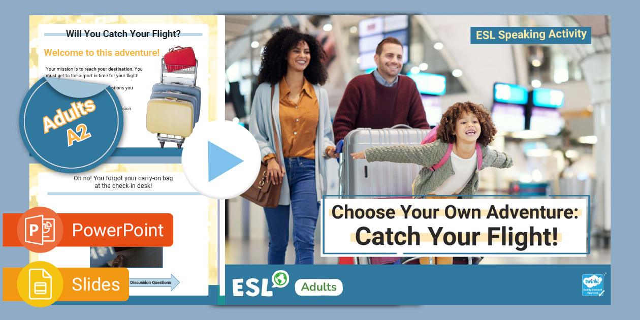 ESL Choose Your Adventure: Catch Your Flight! [Adults, A2]