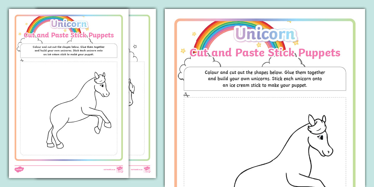 Unicorn Cut Out Template I Resource I Twinkl ZA - Twinkl
