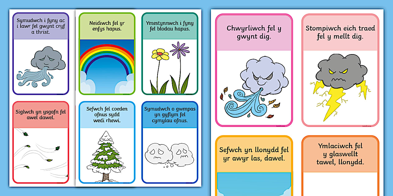 Fy Emosiynau Newidiol: Cardiau Symud (Teacher-Made) - Twinkl