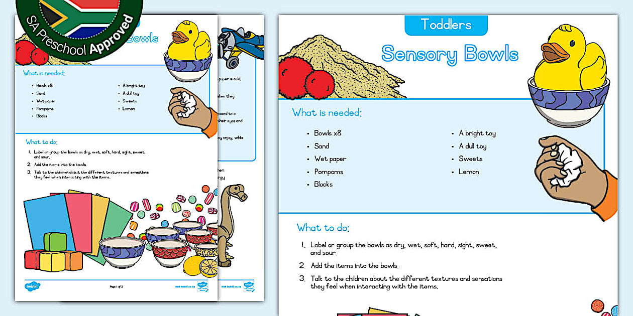 Toddlers: Sensory Bowls (teacher made) - Twinkl