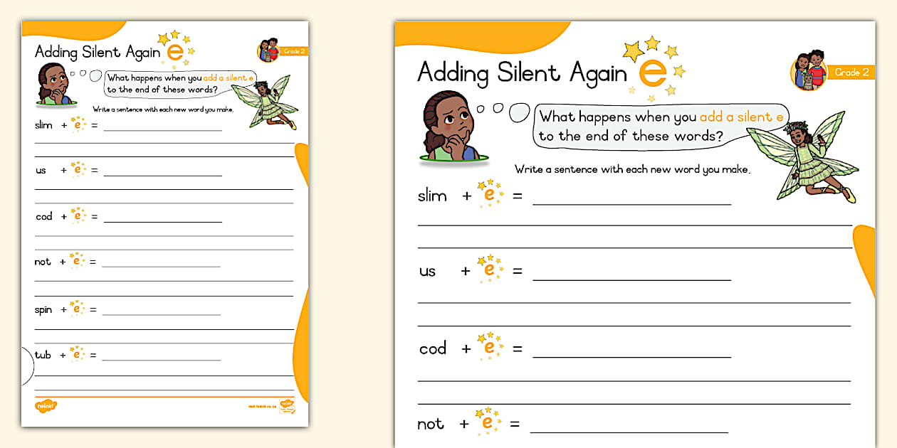 Grade 2 Phonics: Adding Silent e again! (teacher made)