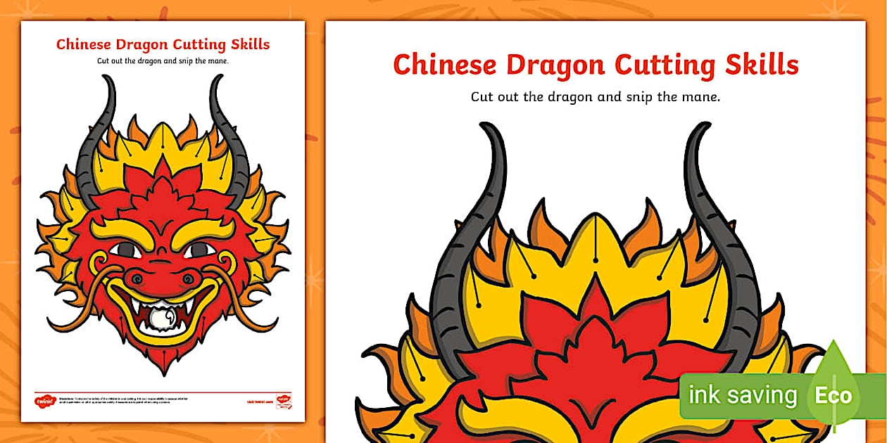 Chinese Dragon Cutting Skills Activity